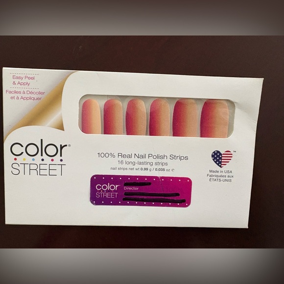 Color Street | Makeup | Color Street Nail Polish Strips Pink And Orange ...